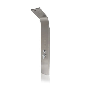 Eurotrend Stainless Steel Shower Panel Tower System, Modern, Rainfall & Waterfall Head, Shower ...